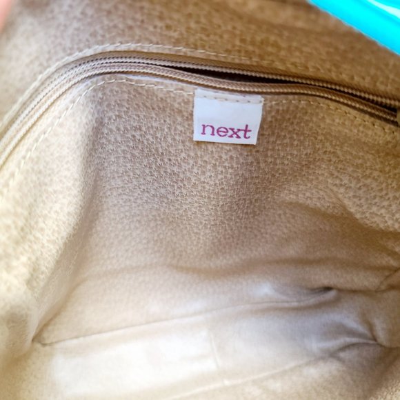 next | Bags | Next Blue Calfskin Leather Shoulder Bag | Poshmark